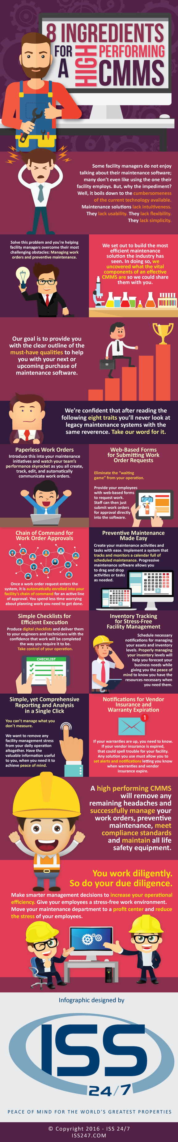 8 Ingredients for a High-Performing CMMS [Infographic]
