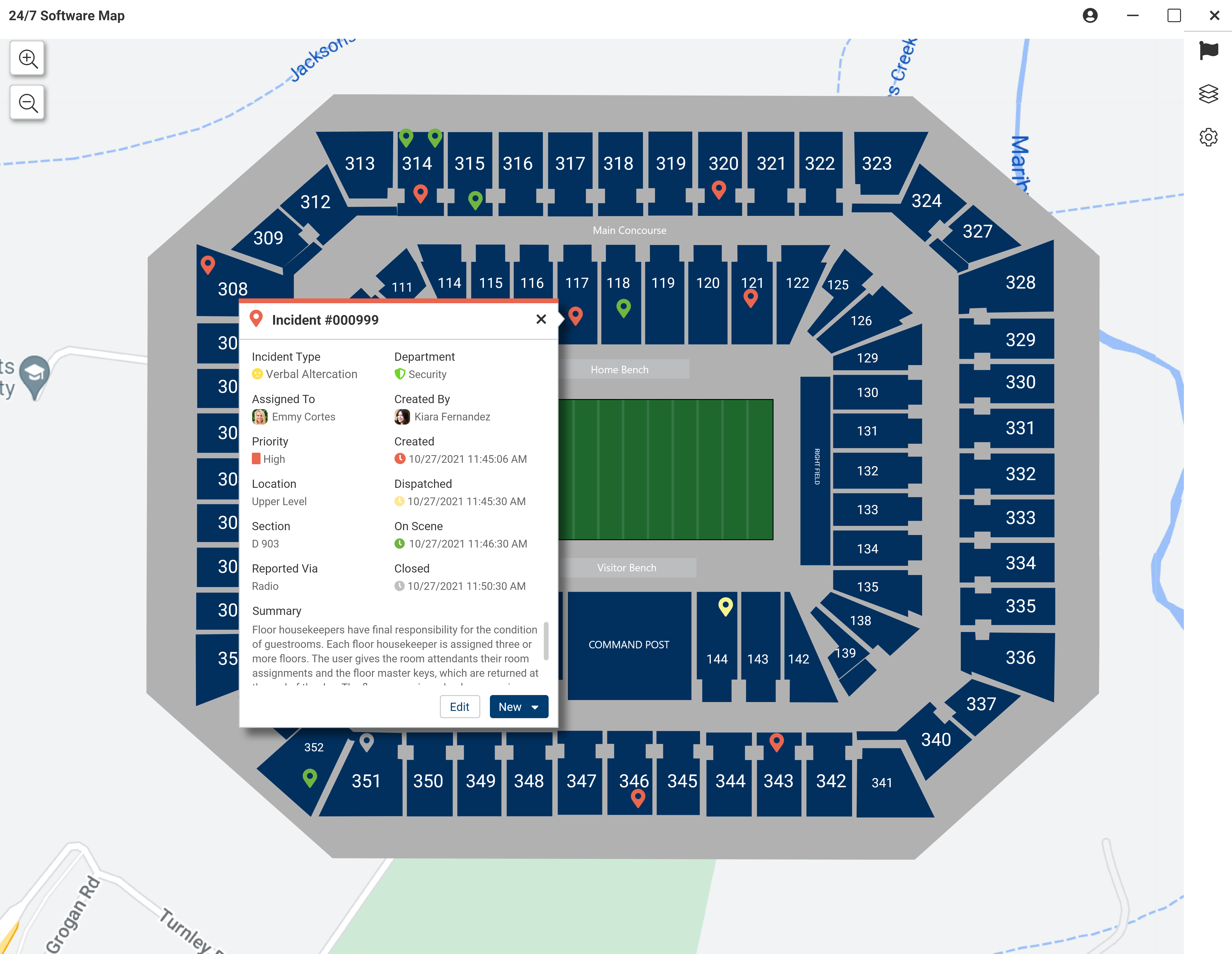 Benefits of using Live Mapping Software for Concerts and Sports Venues